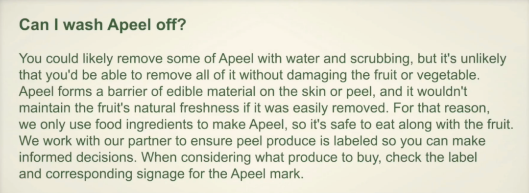 Apeel – Insanity From Every Direction - The Nutrition Academy